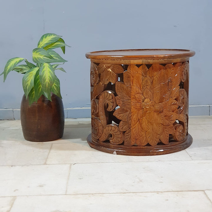 Carved Oasis Hand Carved Solid Mango Wood Carvings Chest of Drawers in ...